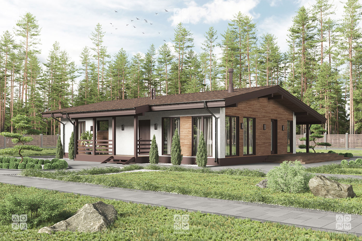 Одноэтажный дом СЕЗАНН